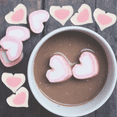 Heart Shaped Vanilla Flavored Marshmallows 5.1 oz for Hot Chocolate ...
