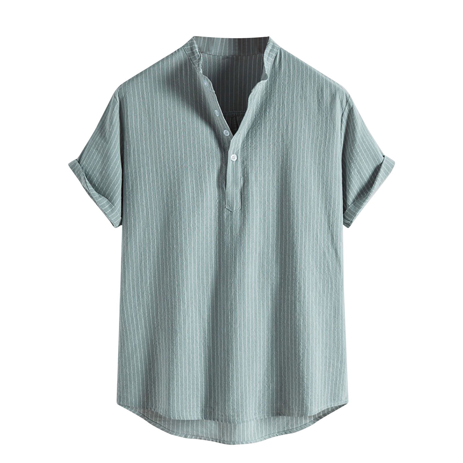 Click here for Cfhntfmh Summer Shirts For Men Casual Button Up Sh... prices