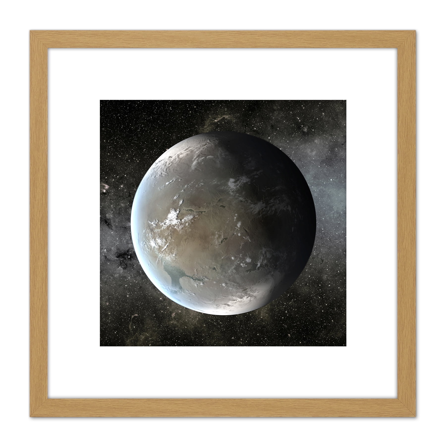 Space NASA Planet Kepler-62f Concept Illustration 8X8 Inch Square ...