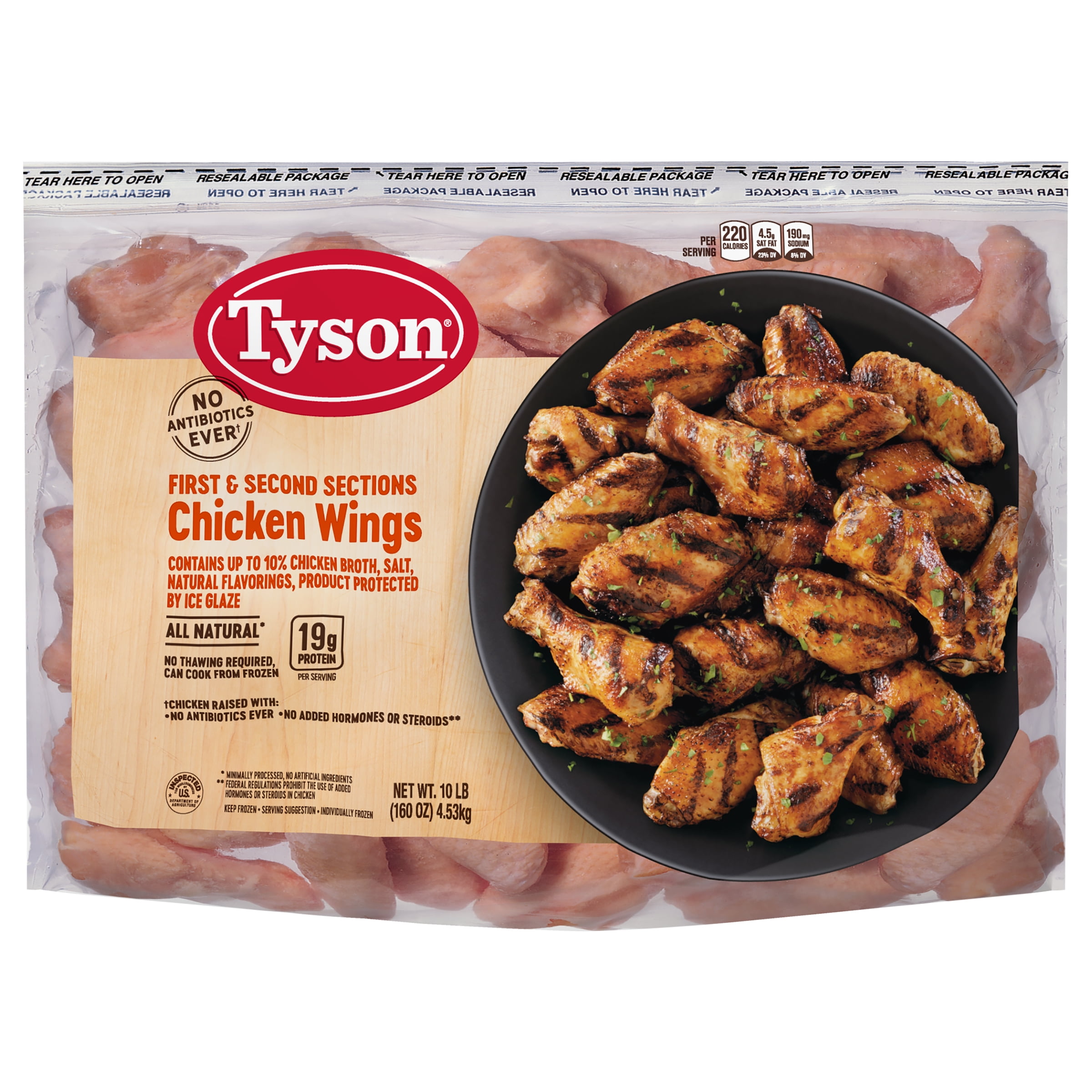 Tyson Chicken Wings 10 Lbs