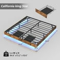 CSZZD Floating Bed Frame California King Size with Storage Drawers and ...