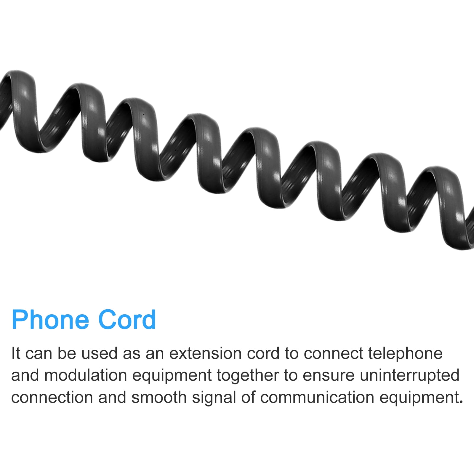 Spiral Phone Cord Vector