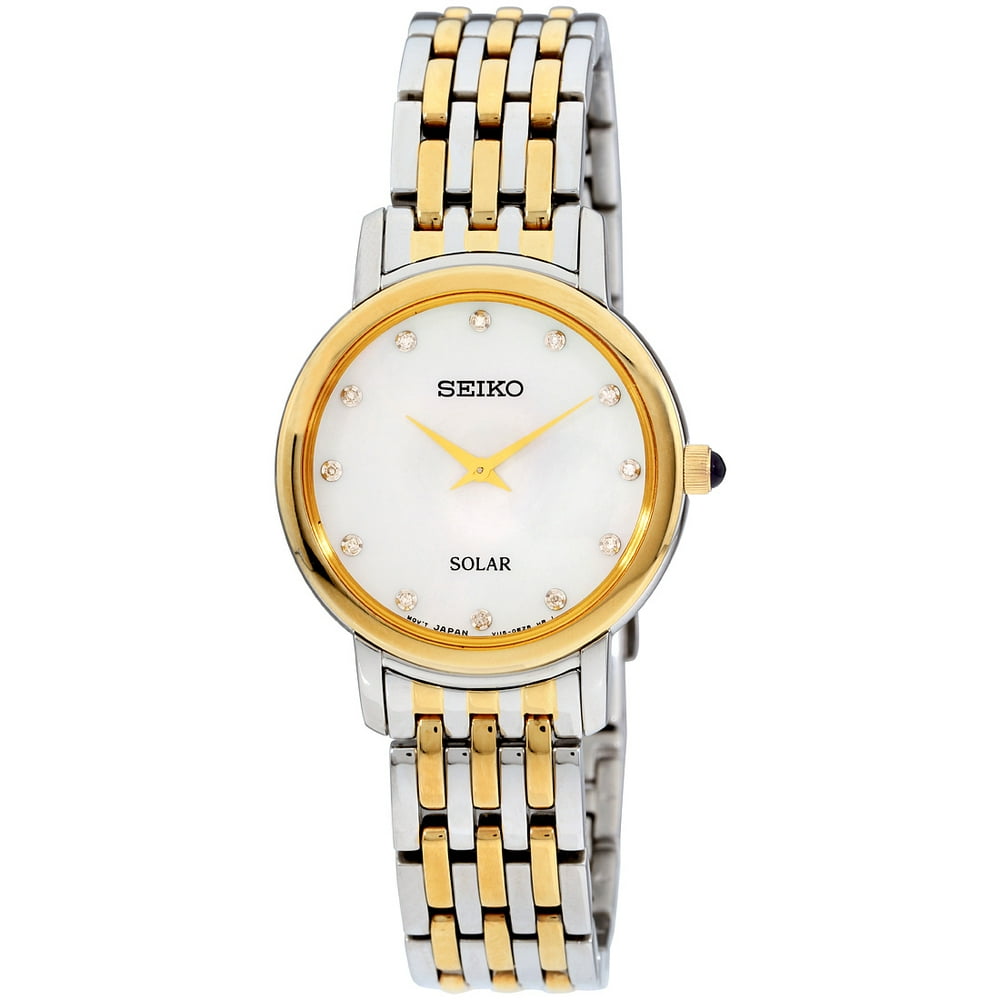 Seiko Seiko Diamonds Quartz Movement Mother Of Pearl Dial Ladies