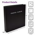 Better Office Products Mini Hard Cover Photo Album, 2-Ring Binder ...