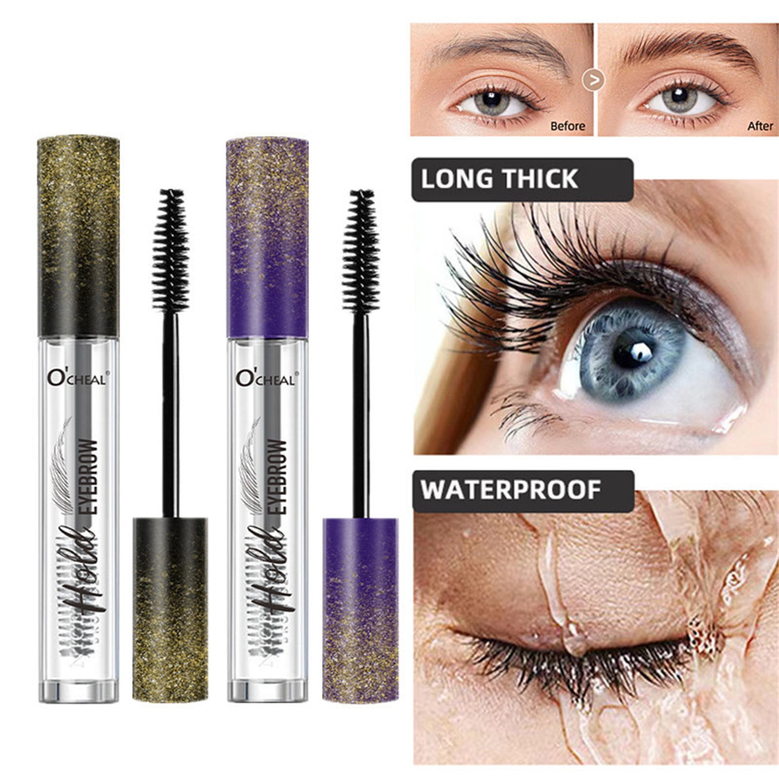 Gel transparente para peinar pestañas | Gel de cejas transparente para unas cejas pobladas ...