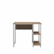 Mainstays Basic Metal Student Computer Desk, Rustic Oak - Walmart.com