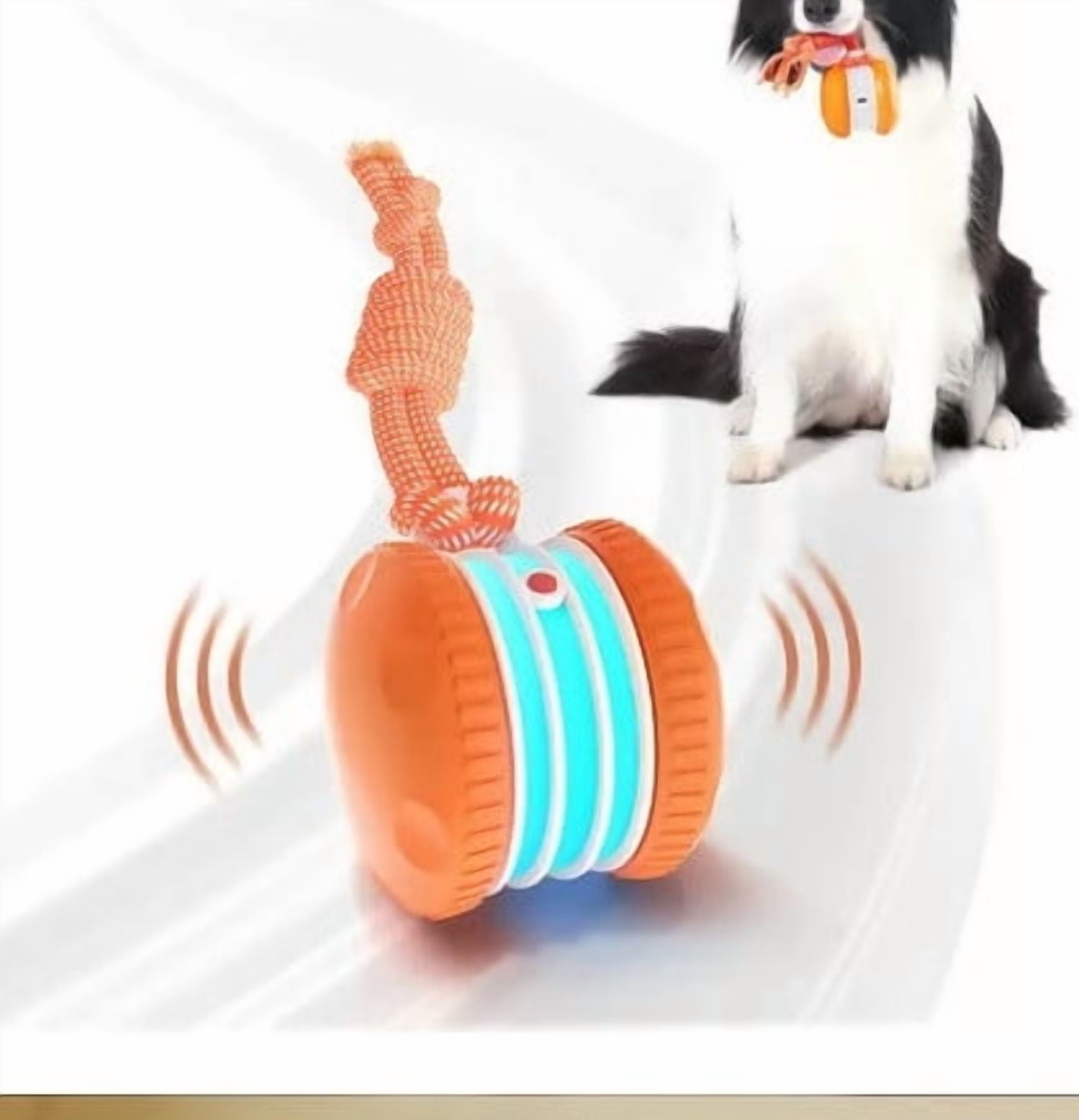 Rope Dog Toy Jumping Ball | Interactive Teasing Pet Toy with Irregular ...