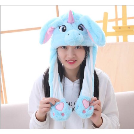 Movable Ears Rabbit Hat Cute Ear Hat Rabbit Party Headwear Airbag Cap ...