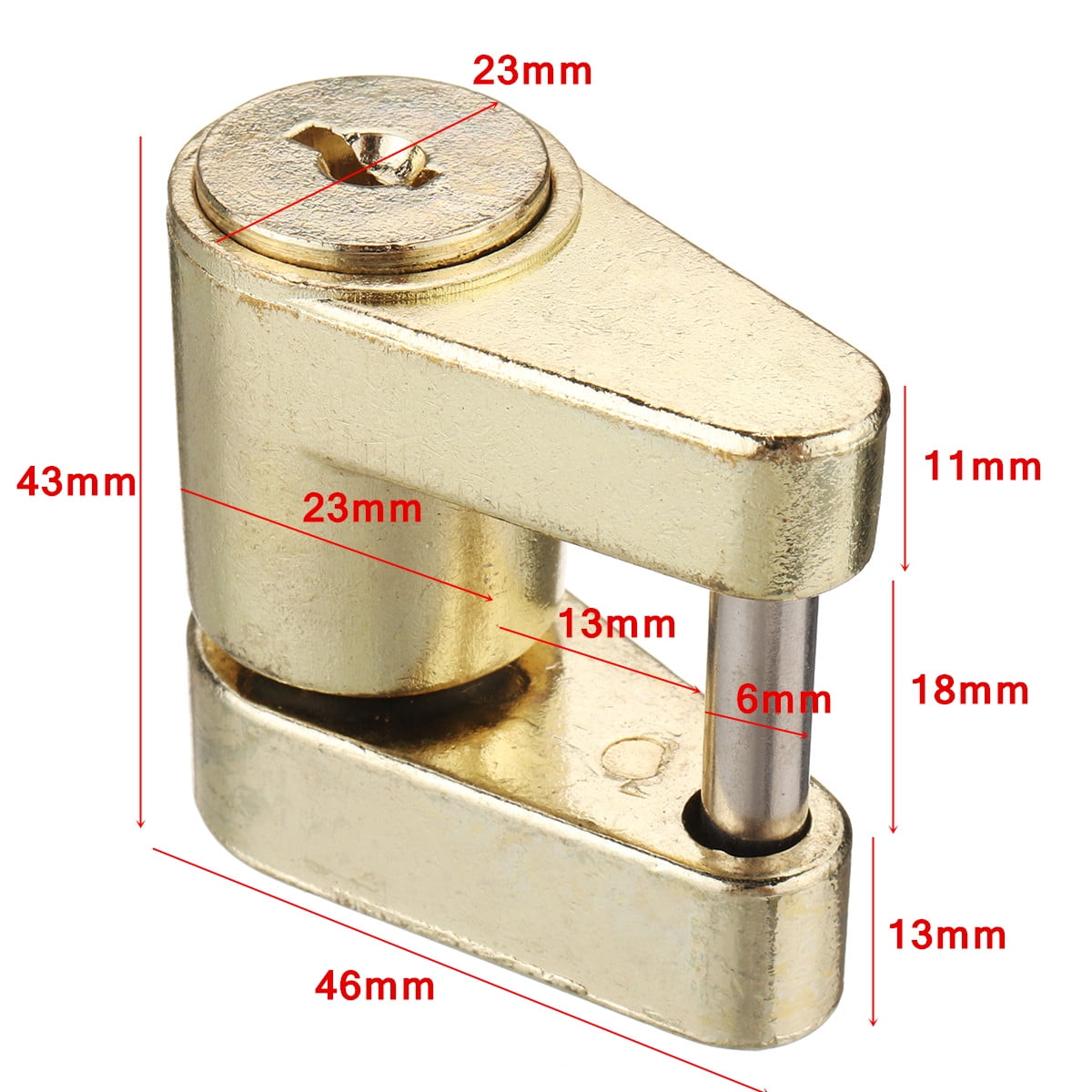 Hitch Key Lock Pin for Truck Trailer Tow Receiver Locking Truck Boat ...