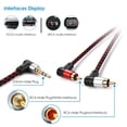 Youthyao 3.5mm Male Connector Jacks Stereo Cable Y Plug to 2 Male ...