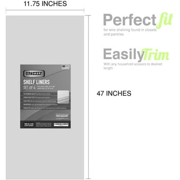 Warp Bros. Plast-O-Mat Ribbed Nonadhesive Shelf Liner - Walmart.com