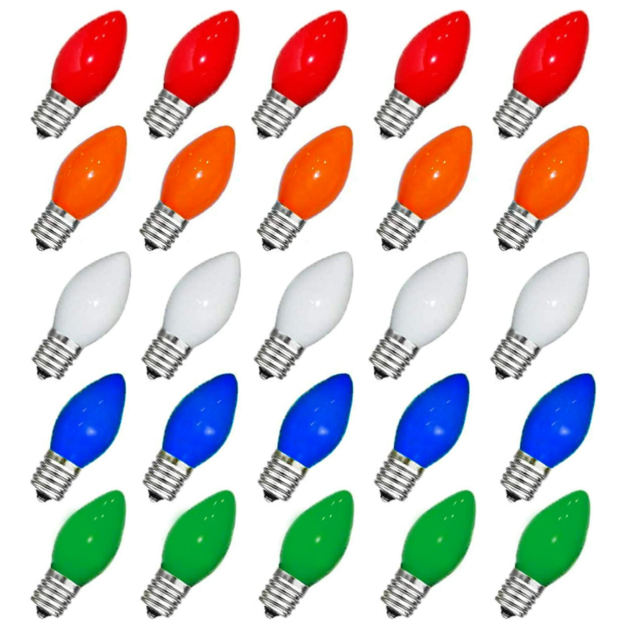 Click here for Couah Christmas Light Bulbs C7 Multi-Color Replace... prices