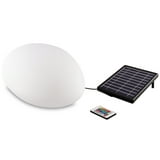 Outdoor Glow Cobblestone Shape Lamp Solar Pebble Shaped Patio Light - Walmart.com