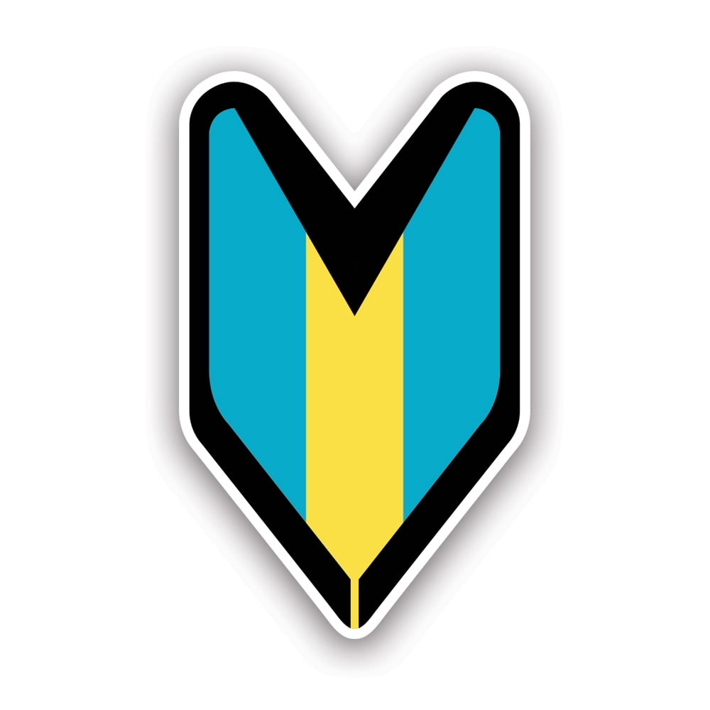 Bahamian Driver Badge Sticker Decal - Self Adhesive Vinyl ...