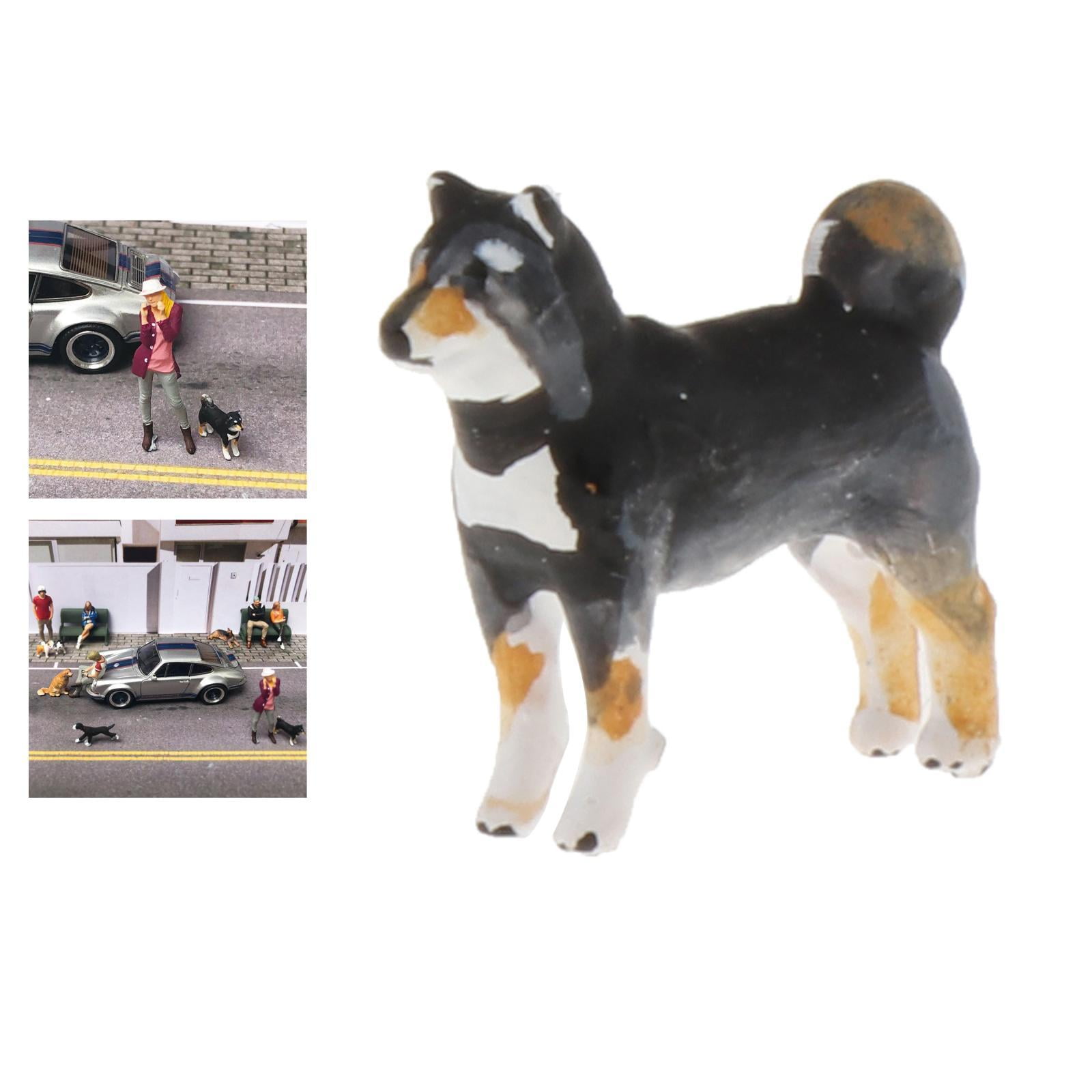 1:64 de Diorama Resina Perro Muñeca Escenario para Decoración de Rueda ...