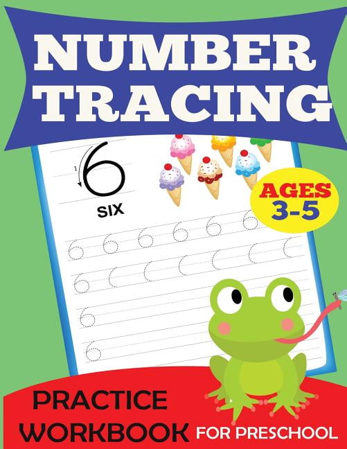 Preschool Workbooks: Number Tracing Practice Workbook (Paperback ...