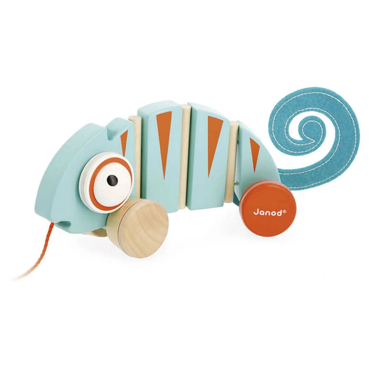 Janod - Tropik - Pull-Along Chameleon - Motor Skills Development Toy ...