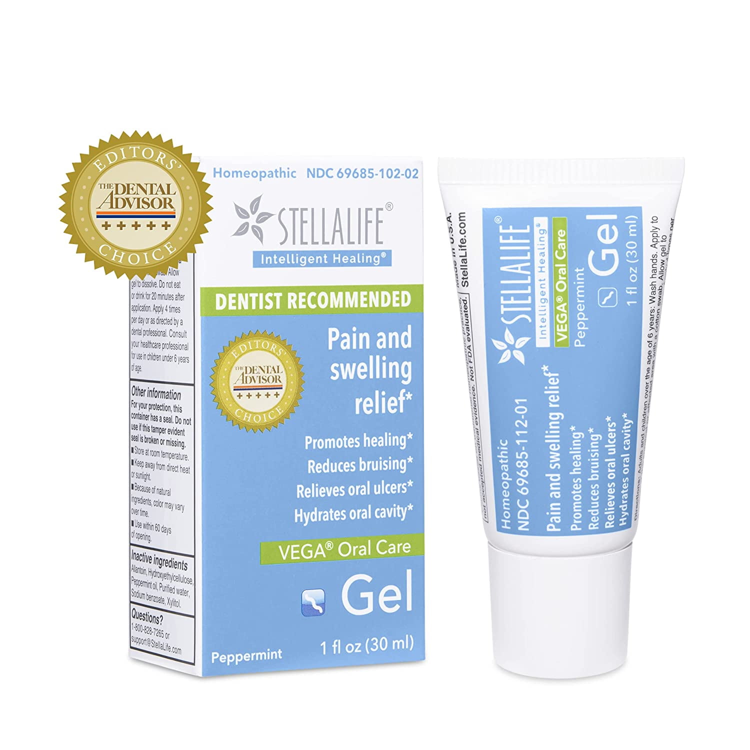 StellaLife VEGA Oral Gel - Advanced Natural Dental Pain Relief for ...