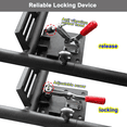 Universal Foldable and 360° Rotatable Tailgate Ladder for Pickup Truck ...