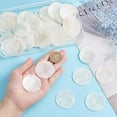 50Pcs Natural Capiz Shell Connector Charms 40mm Flat Round Capiz Shells ...