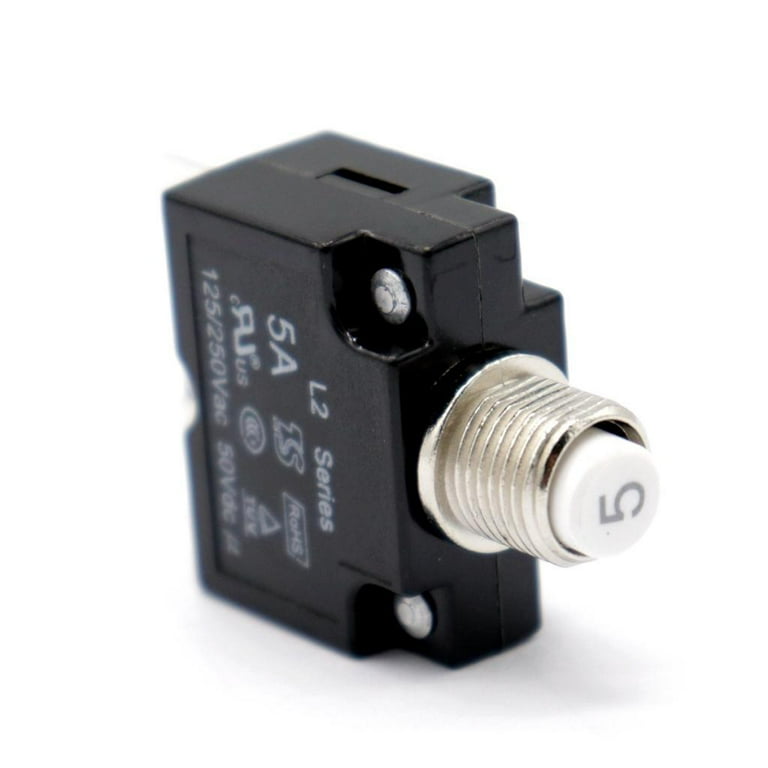 5A Thermal Breaker Mxuteuk 2Pcs 5Amp Circuit Breakers - Manual Reset ...