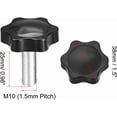 Clamping screw knob, 38 diameter plum hexagonal handle star knob 101.5 ...