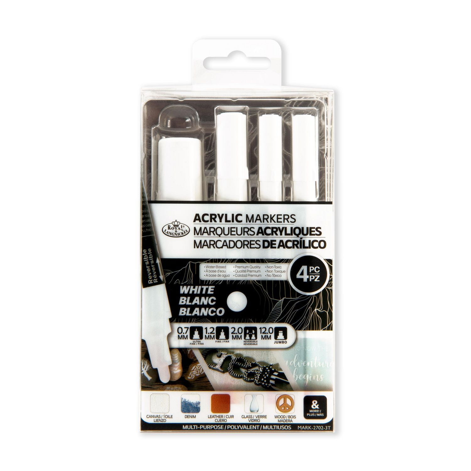 Click here for Royal & Langnickel 4pc White Acrylic Painting Mark... prices