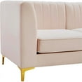 Meridian Furniture Alina Pink Velvet Modular Sectional - Walmart.com