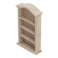 Wooden Dollhouse Bookcase Diy Miniature Mini Dollhouse Bookshelf
