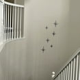 Zeckos Silver Cast Iron 8 Pointed Starburst Wall Hangings Set of 6 ...