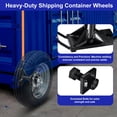2 Pack Shipping Container Moving Wheels 5-Lug Wheels Kit, Heavy-Duty ...