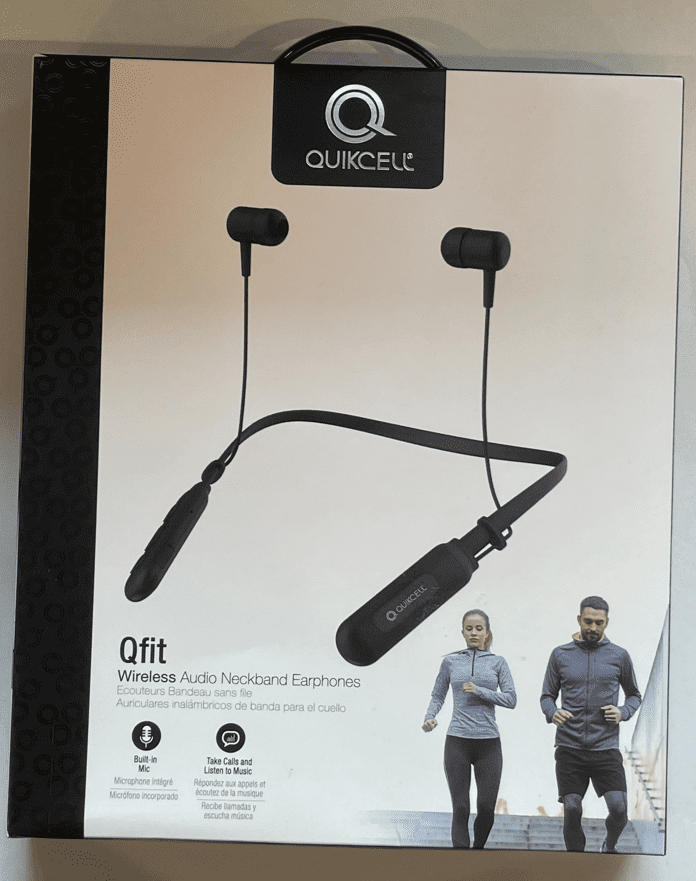 QUIKCELL QFIT WIRELESS AUDIO NECKBAND EARPHONES COLOR:BLACK - Walmart.com