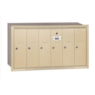 Salsbury Industries 3503SRU Vertical Mailbox - 3 Doors - Sandstone ...