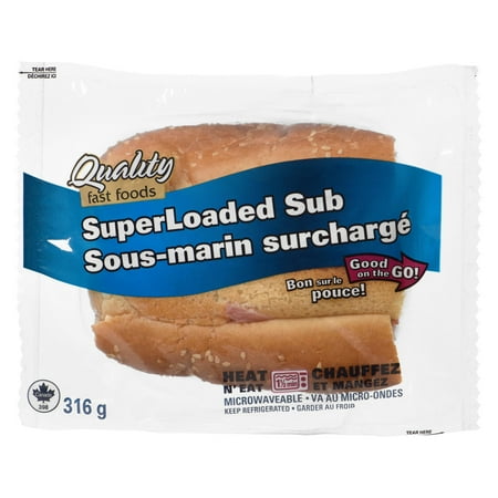 Quality Fast Foods Super Loaded Sub, QFF Super Loaded Sub 316 G ...