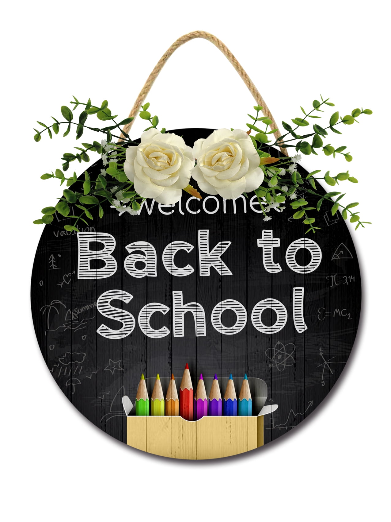 Eveokoki Back To School Door Sign Classroom Door Hanger Back to School ...