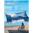 Abstract Mottled Texture Sun Shade Sail 8'X10' Retro Blue White ...