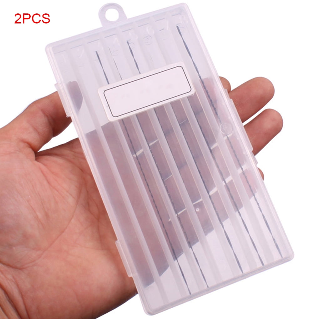 2 Pieces 8 Grid 135mm Flat Long Plastic Parts Storage Box Component ...
