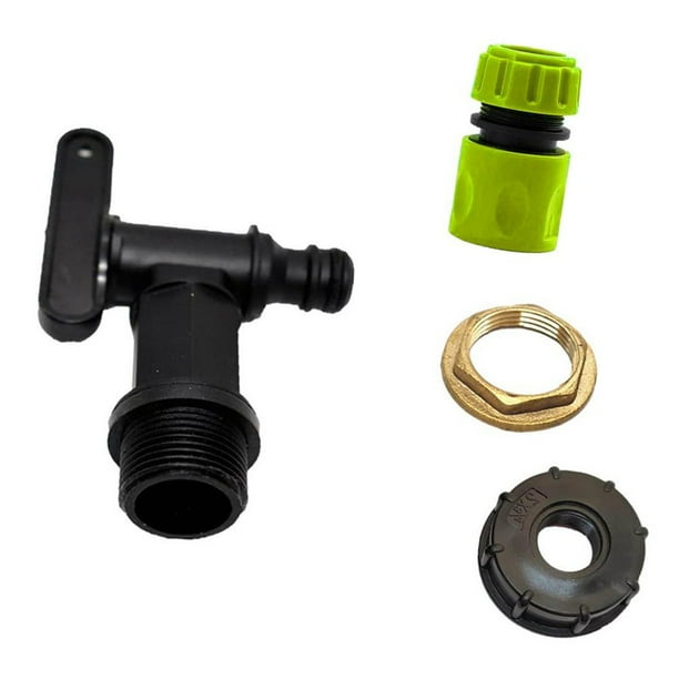 3/4" Water Butt Tap Replacement Kit IBC Tank Adapter For Garden Water ...