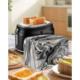 Grey Marble Small Toaster Cover 2 Slice, Kitchen Appliance Covers ...