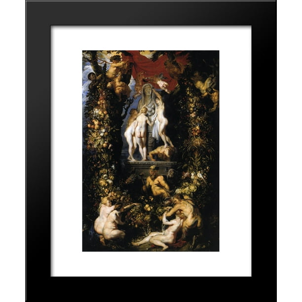 Nature Adorning the Three Graces 20x24 Framed Art Print by Peter Paul ...