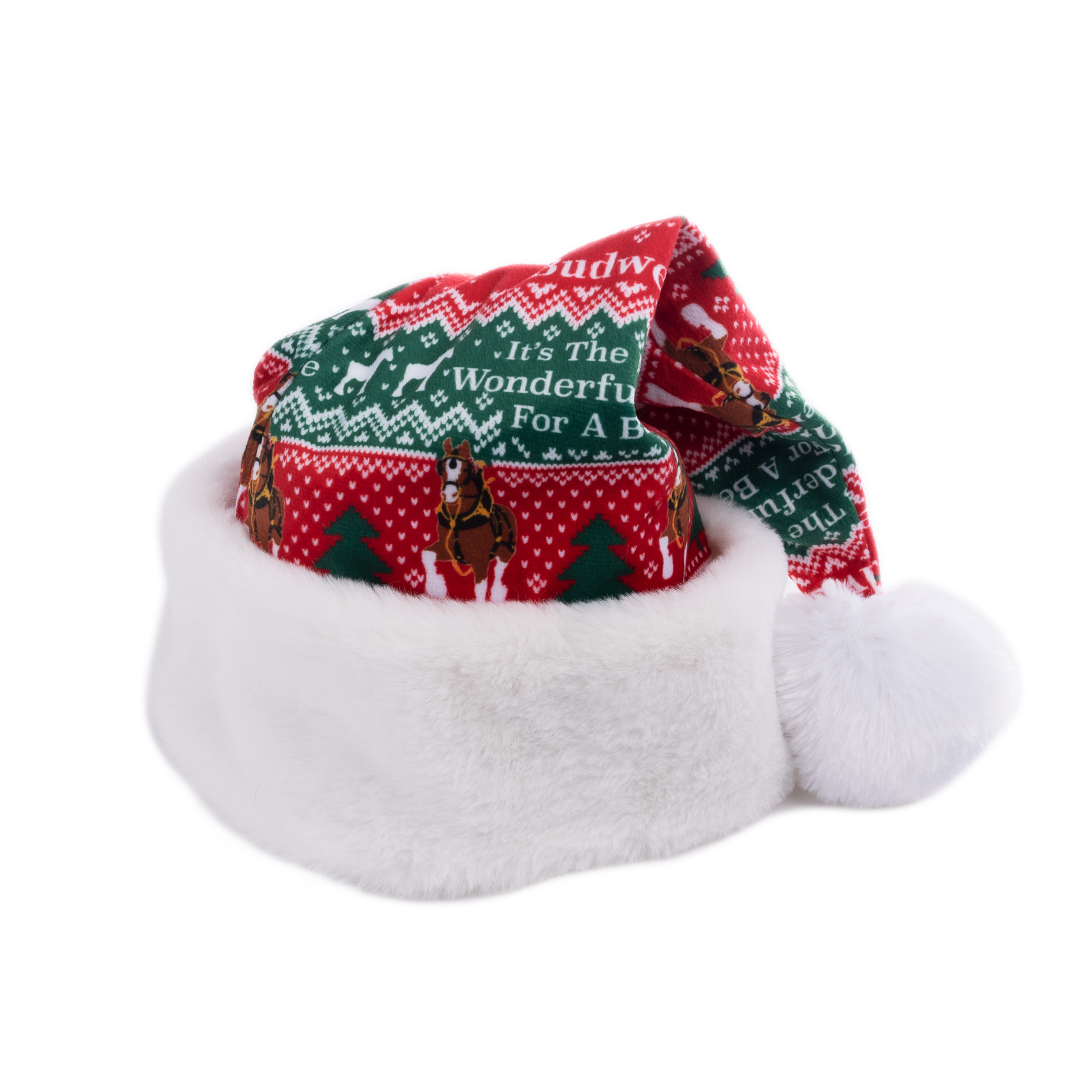Christmas Budweiser Clydesdales Santa Hat - Walmart.com