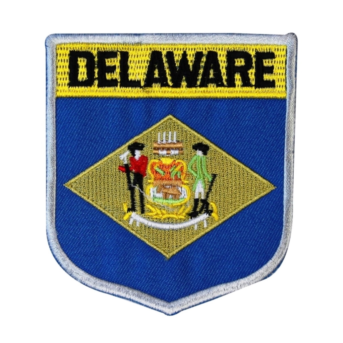 State Flag Shield Delaware Patch Badge Travel Embroidered Sew On ...