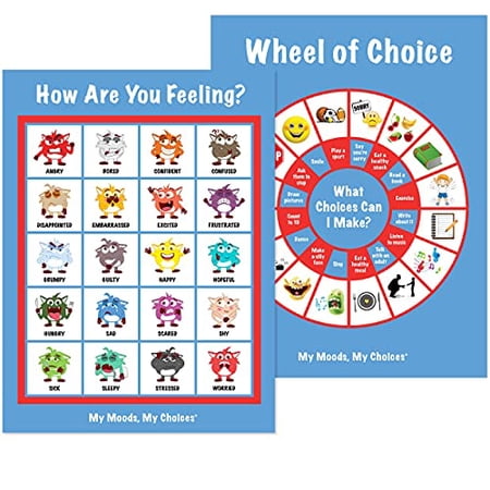 How are You Feeling? and "Wheel of Choice" Posters; 20 Different Moods ...