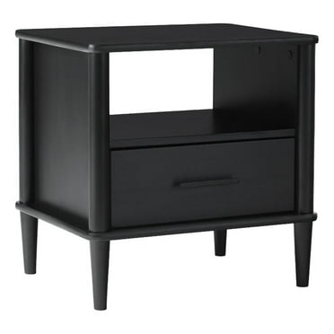 Pemberly Row Solid Wood Engineered Wood Nightstand in Cherry - Walmart.com