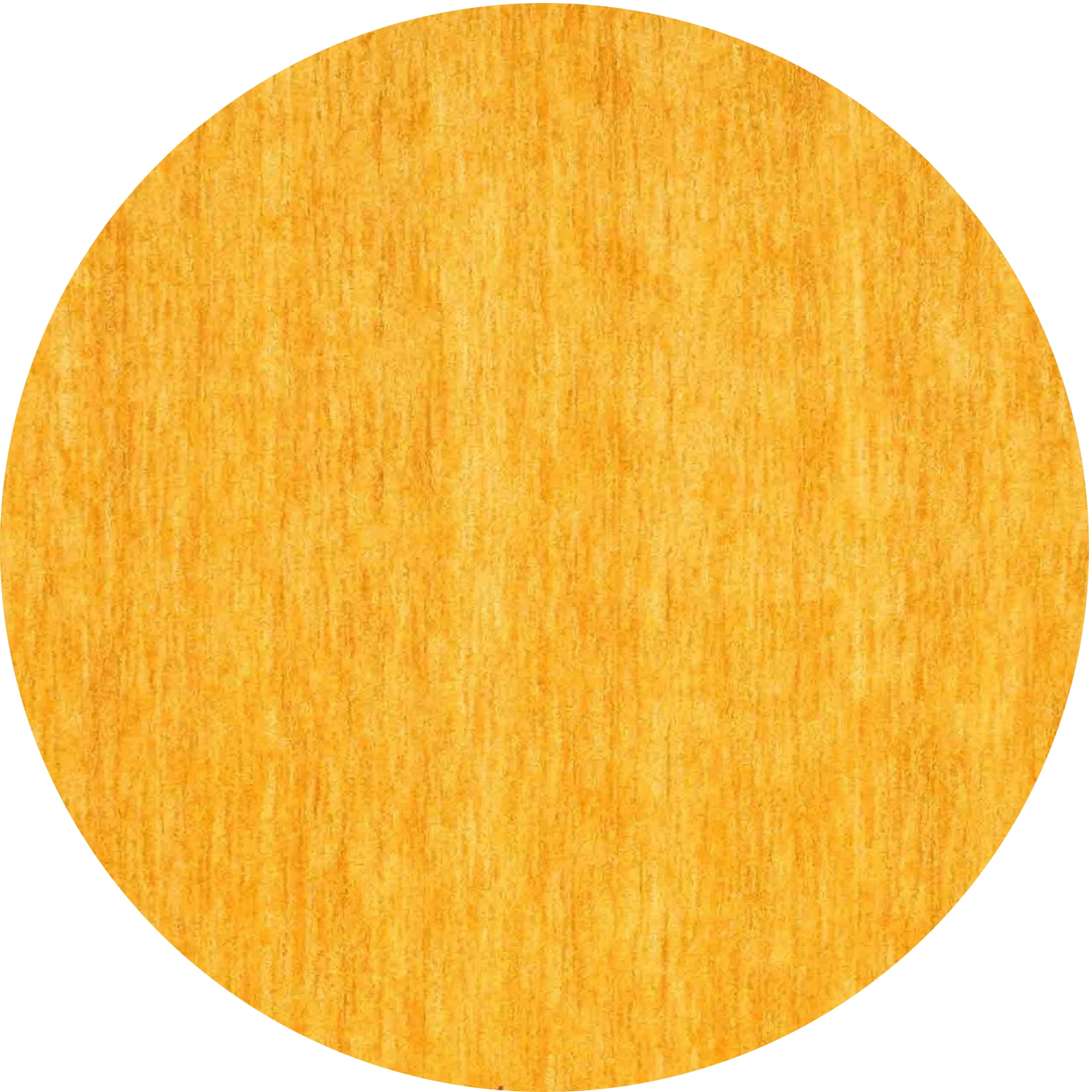 Ahgly Company Indoor Round Contemporary Deep Yellow Abstract Area Rugs ...