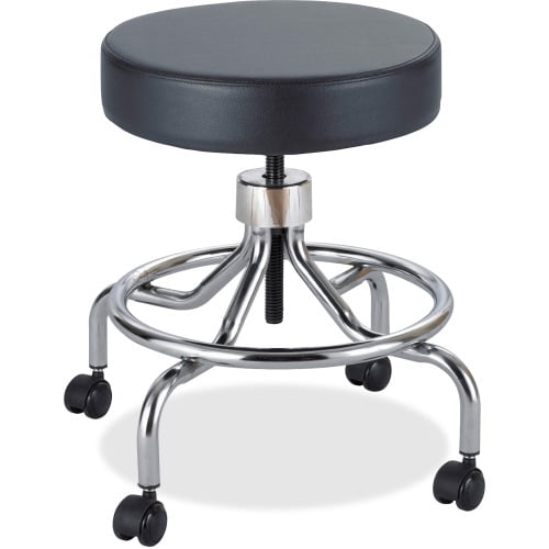 Safco Low Base Screw Lift Lab Stool 250 lb Load Capacity25" - Black ...