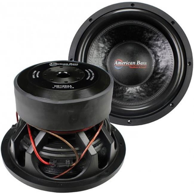 American Bass HD12D2A 12 in. 4000W Subwoofer Max 2 ohm DVC - Walmart.com