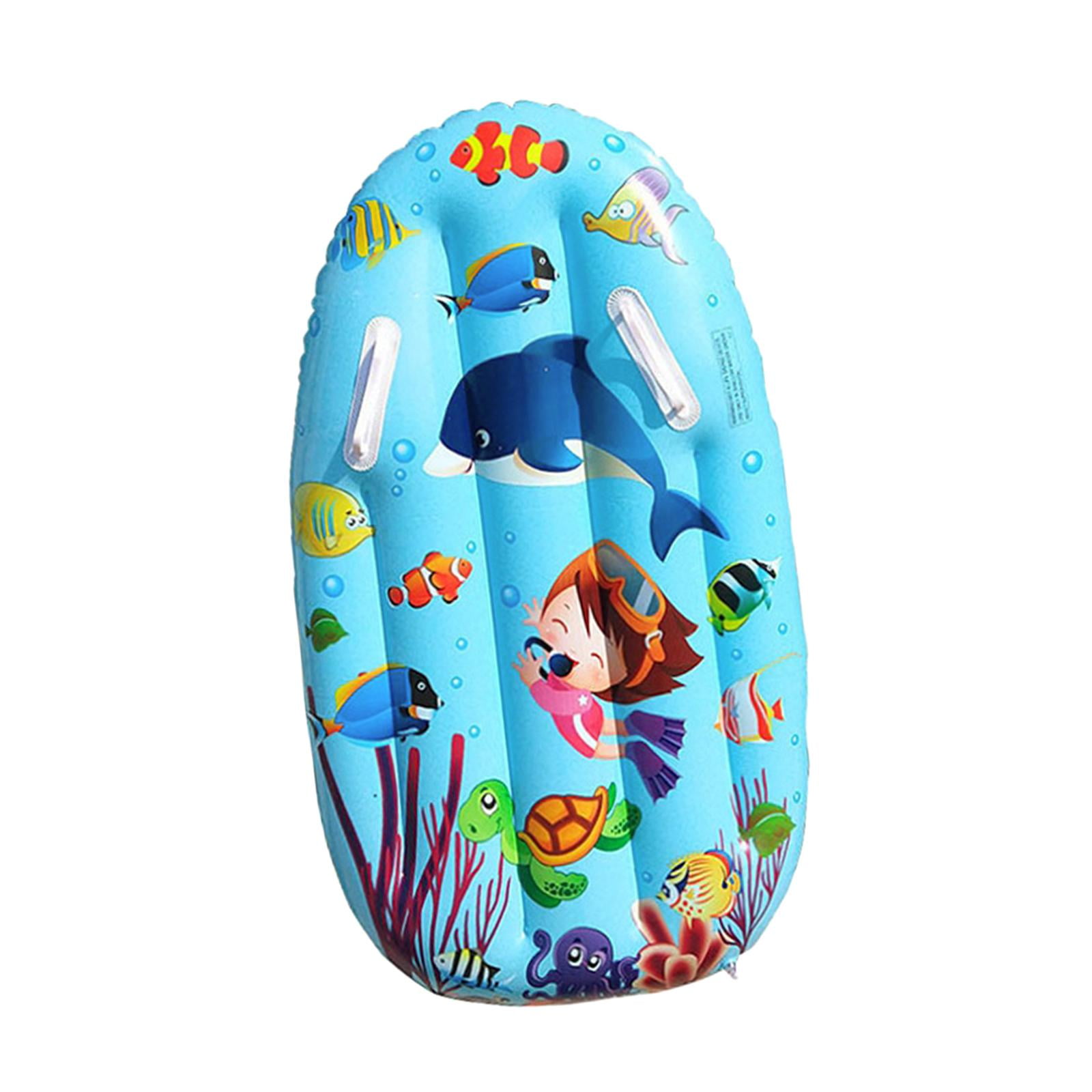 Inflatable for Kids Float Toy Pool Mattress Surfing Body Boards Blue - Walmart.com