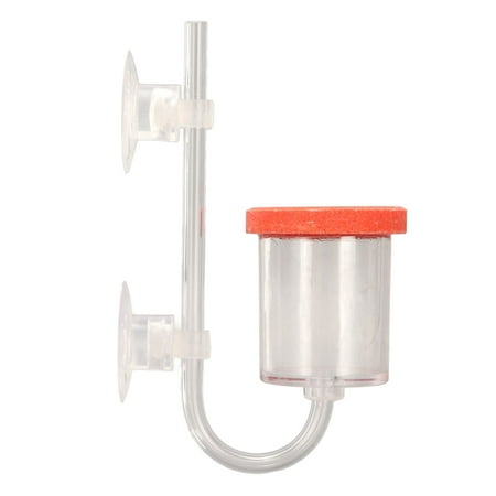 CO2 Diffuser, Double Suction Cup Fixation Clear Aquarium Air Refiner ...
