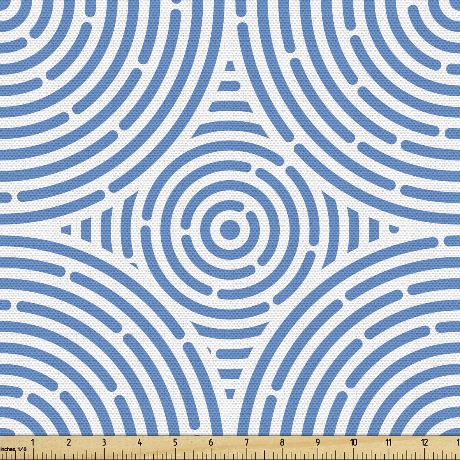 Abstract Fabric by the Yard, Geometric Shapes Labyrinth Look Swirl ...